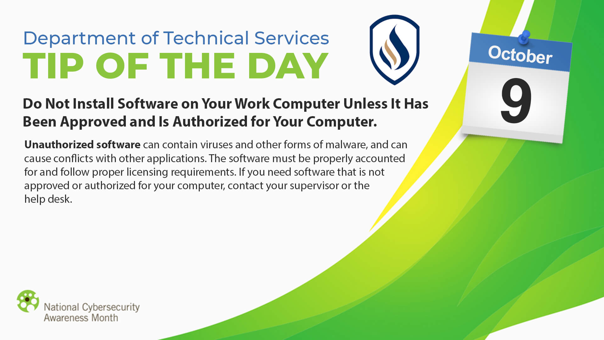 2018 TIP OF THE DAY 9 – NEIT Cybersecurity Center